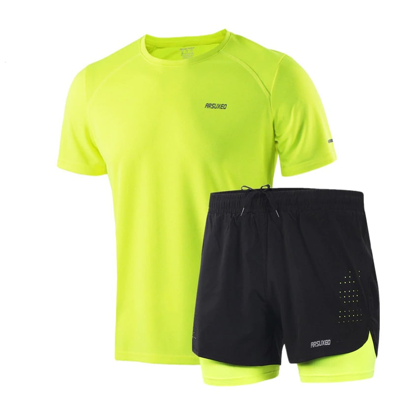 Men's Sport Gym T-Shirt and Shorts Set - Mountainotes LCC Outdoors and ...
